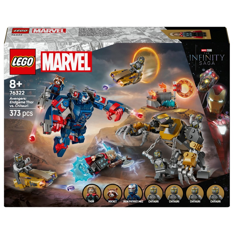 LEGO Marvel 76322 Avengers: Endgame Thor vs. Chitauri Set | Smyths Toys UK