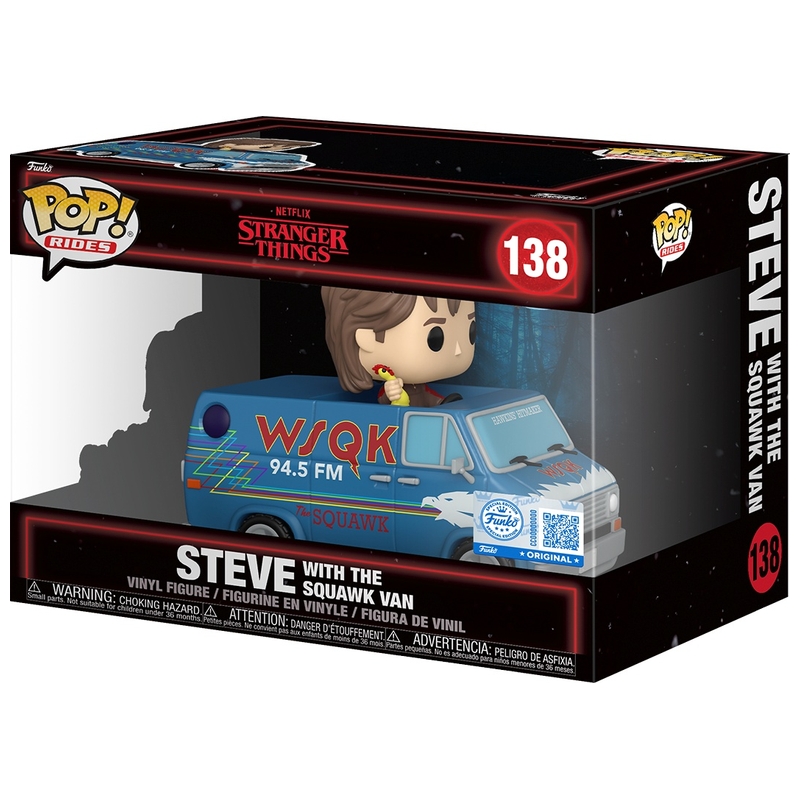Funko POP! Rides 138: Netflix Stranger Things Steve With The Squawk Van ...