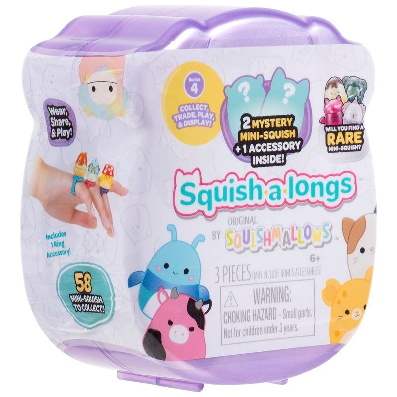 Original Squishmallows Squish-a-Longs Mini-Squish Series 4 2 Pack Blind ...