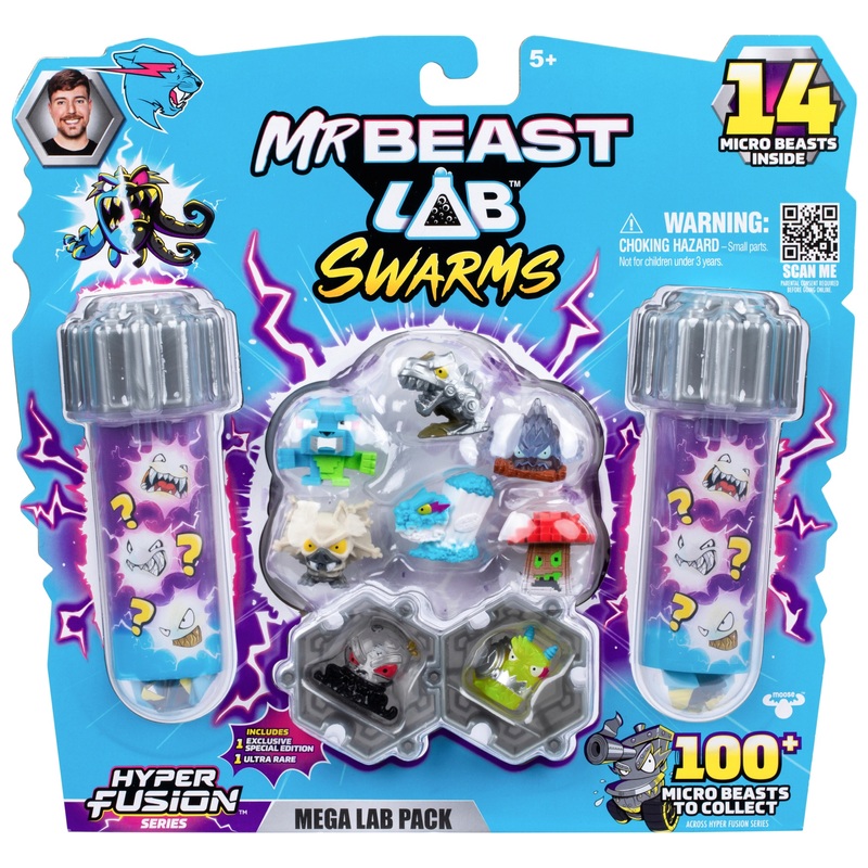 MrBeast Lab Swarms Hyper Fusion Series Mega Lab 14 Pack Assortment ...