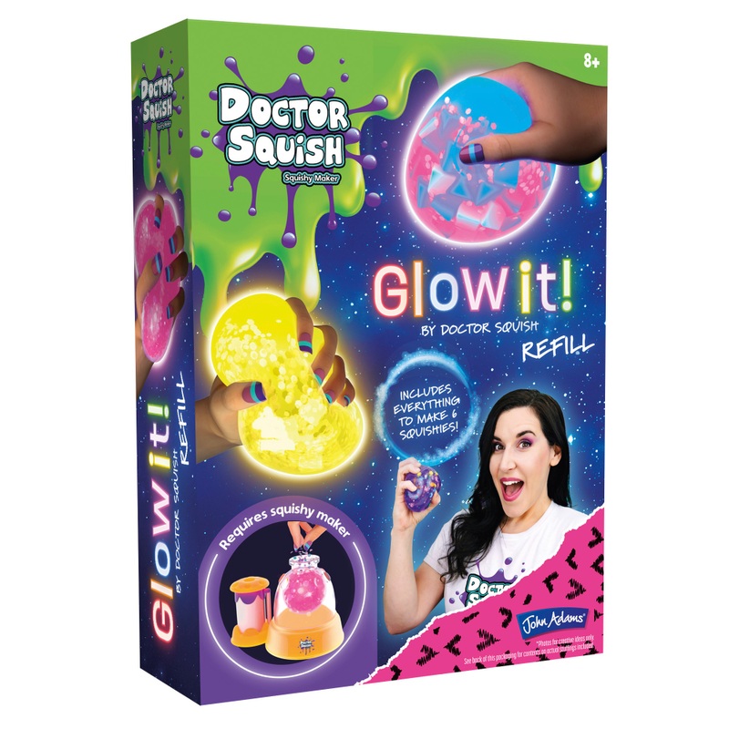 Doctor Squish Squishy Maker Neon Glow It Refill Pack | Smyths Toys UK