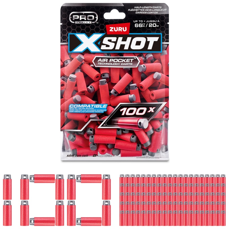 XSHOT Pro Series Halblange Pfeile 100er Set | Smyths Toys Deutschland
