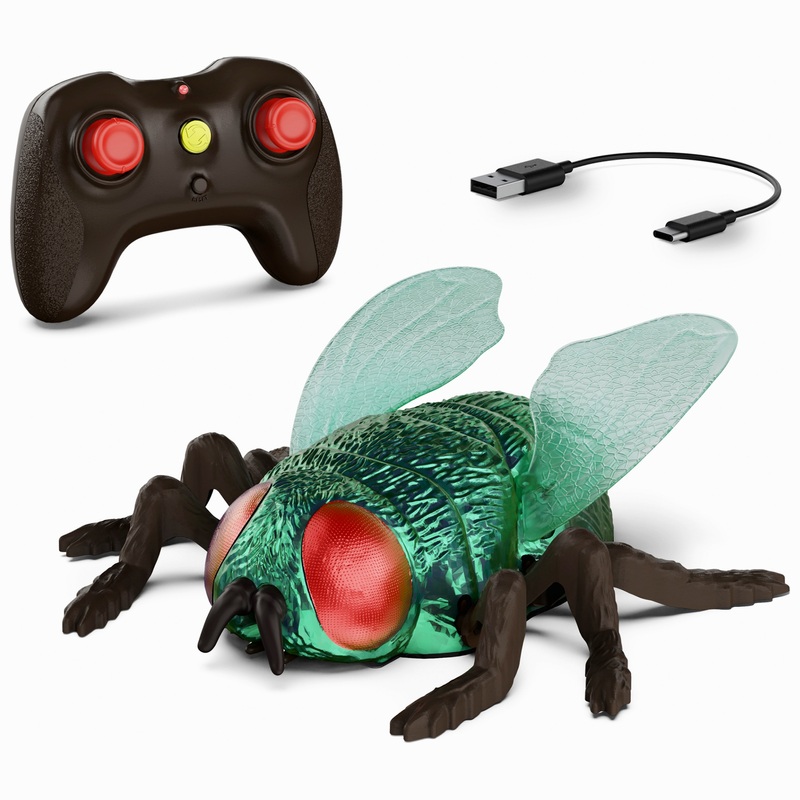 Terra by Battat Remote Control Wall Climbing Green Bottle Fly | Smyths ...