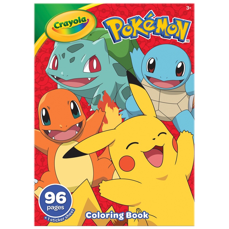 Crayola Pokémon 96 Page Colouring Book | Smyths Toys UK