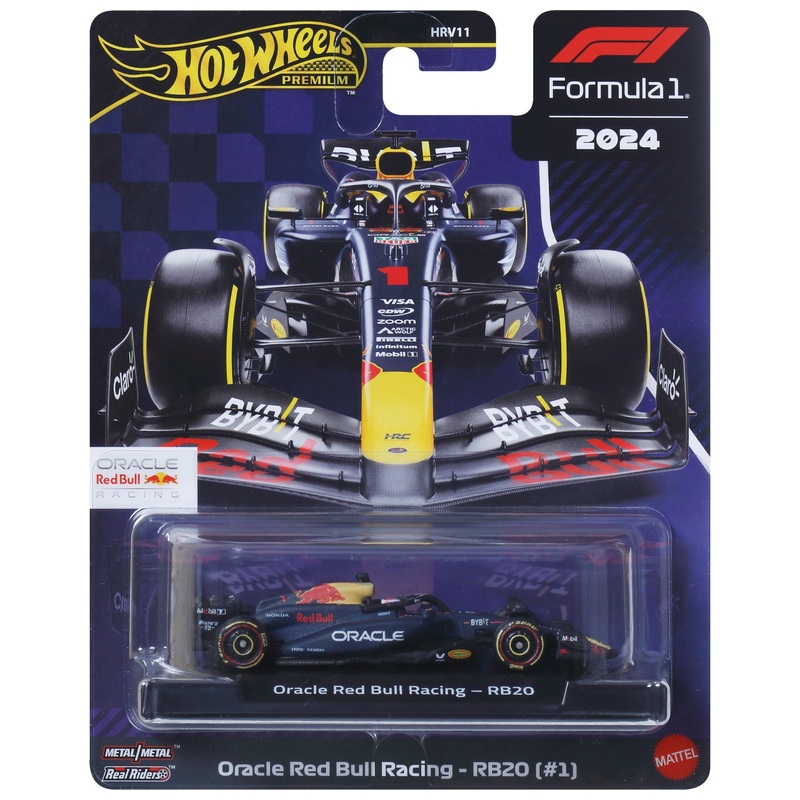 Hot Wheels Premium Formula 1 2024 1:64 Oracle Red Bull Racing RB20 Die ...