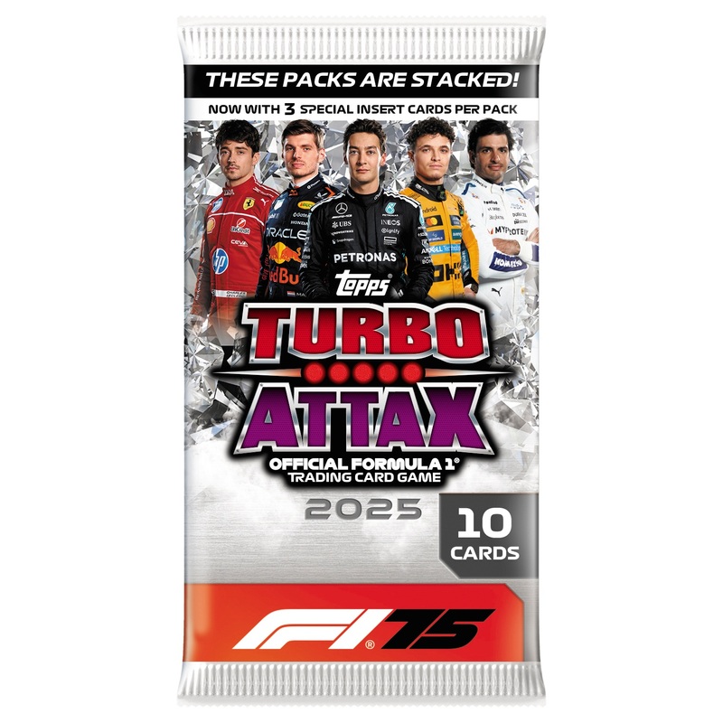 Topps Formula 1 2025 Turbo Attax Trading Cards 10 Pack Assortment ...