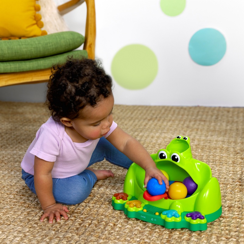 Bright Starts Poppin' Frog Ball Popper | Smyths Toys UK