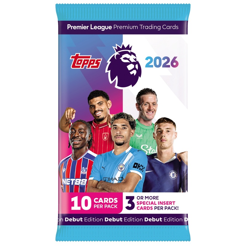 Topps Premier League Trading Card Game: 2026 Debut Edition Packet ...