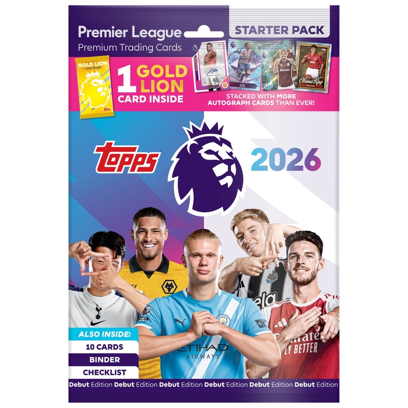 Topps Premier League Trading Card Game: 2026 Debut Edition Starter Pack ...