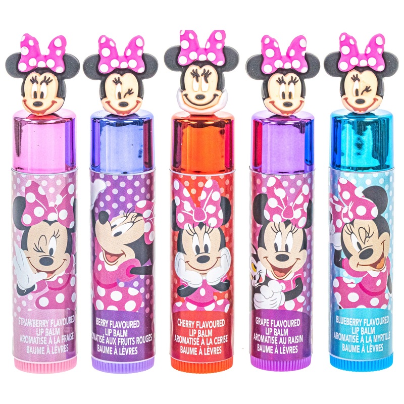 Disney Minnie Mouse Lip Balm Set with Character Toppers | Smyths Toys UK