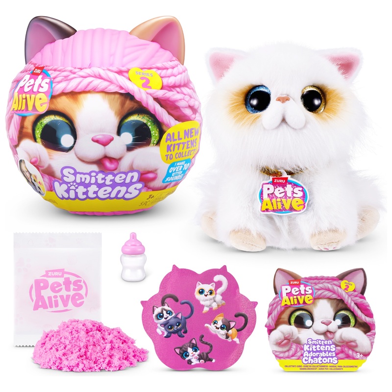 Pets Alive by ZURU Smitten Kittens Interactive Plush Series 2 ...