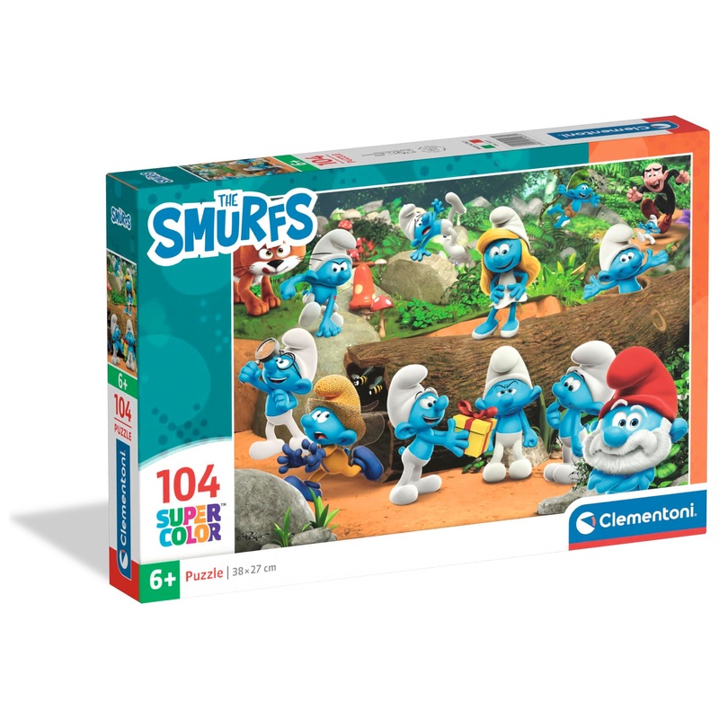 Clementoni The Smurfs Jigsaw Puzzle 104 Pieces | Smyths Toys UK