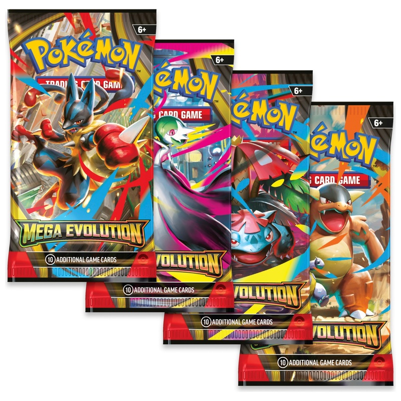 Pokémon Trading Card Game (TCG): Mega Evolution Booster Pack Assortment ...