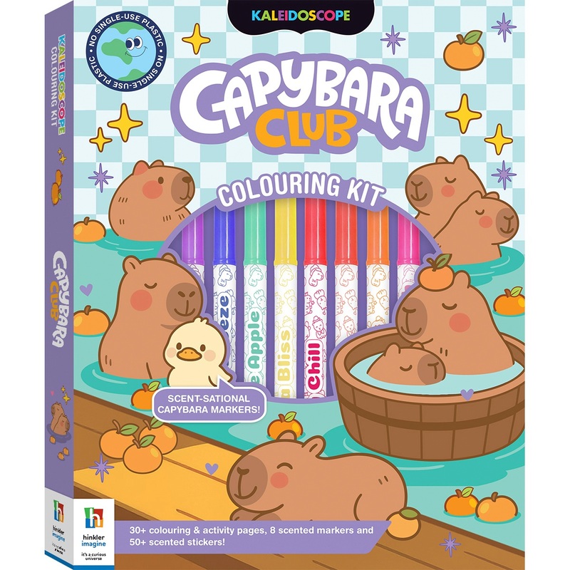 Capybara Club Colouring Book and Scented Markers | Smyths Toys UK