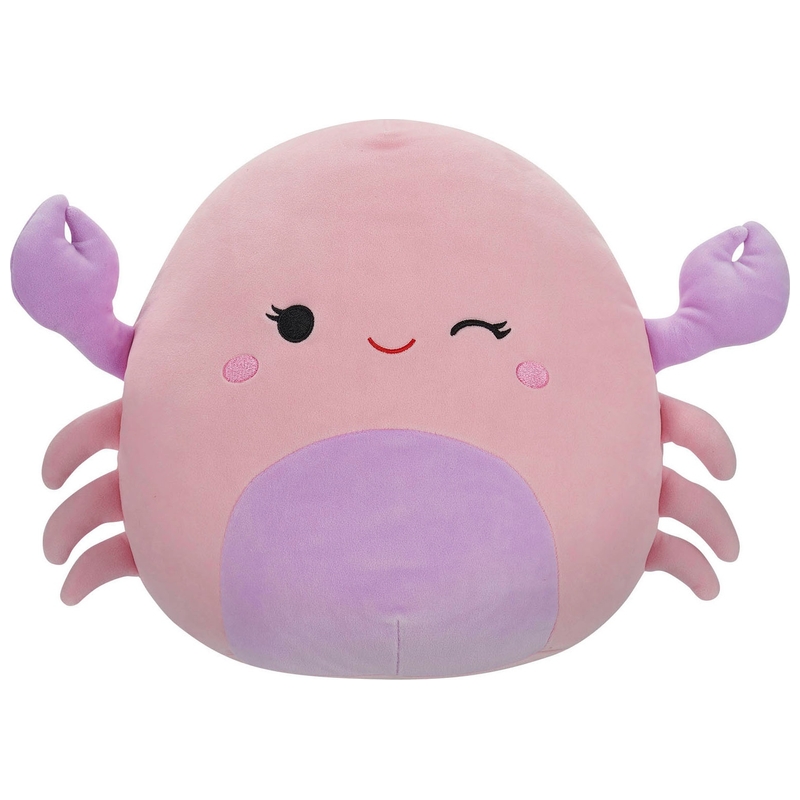 Original Squishmallows Plush Cosmina the Winking Pink Crab 30cm ...
