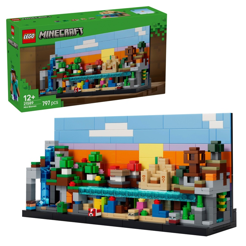 LEGO Minecraft 21589 Mini Biomes Set | Smyths Toys UK
