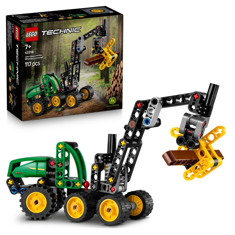 LEGO Technic 42218 John Deere 1470H Wheeled Harvester Set | Smyths Toys UK
