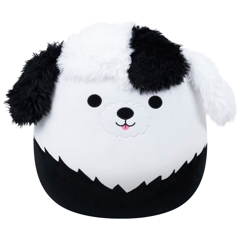 Original Squishmallows Plush Brooks the Black and White Sheepadoodle ...