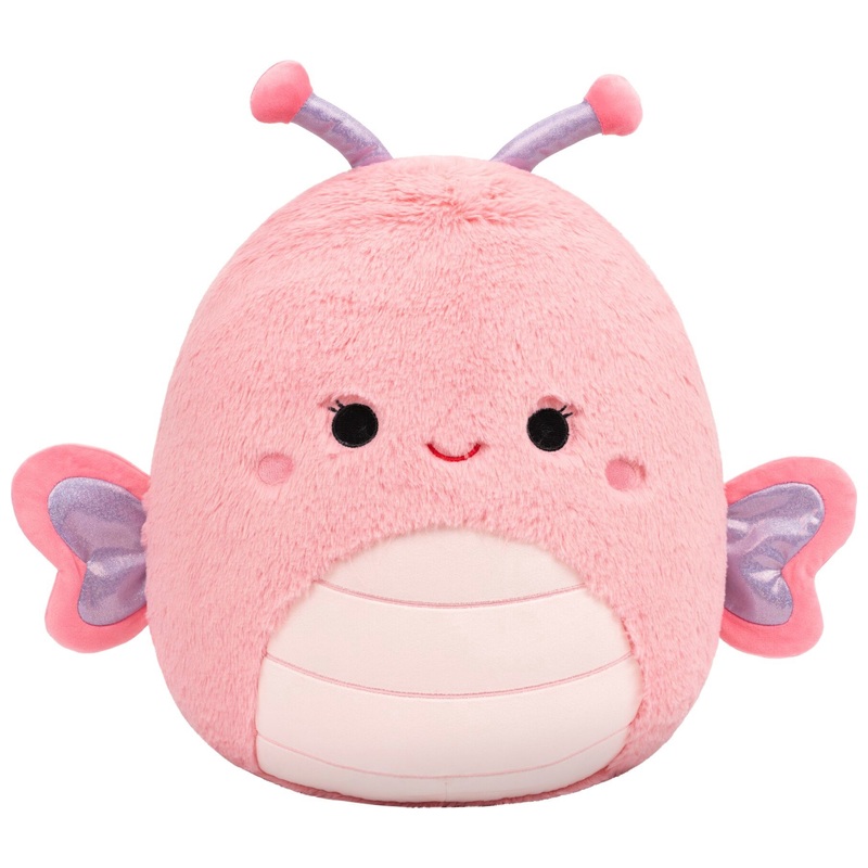 Original Squishmallows Fuzz-A-Mallows Plush Maribel the Pink Butterfly ...