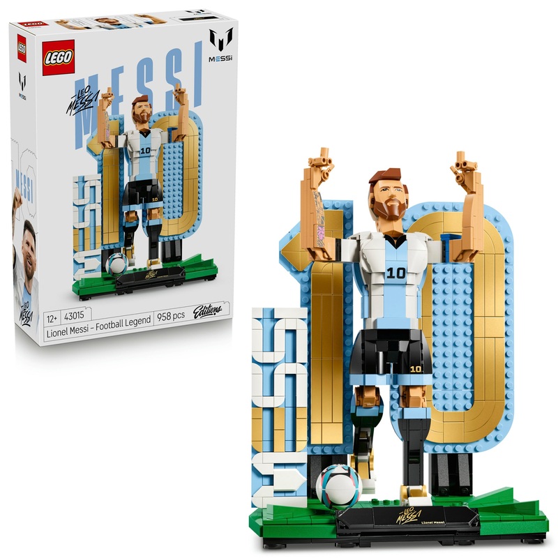 LEGO Editions 43015 Football Legend: Lionel Messi Set | Smyths Toys UK