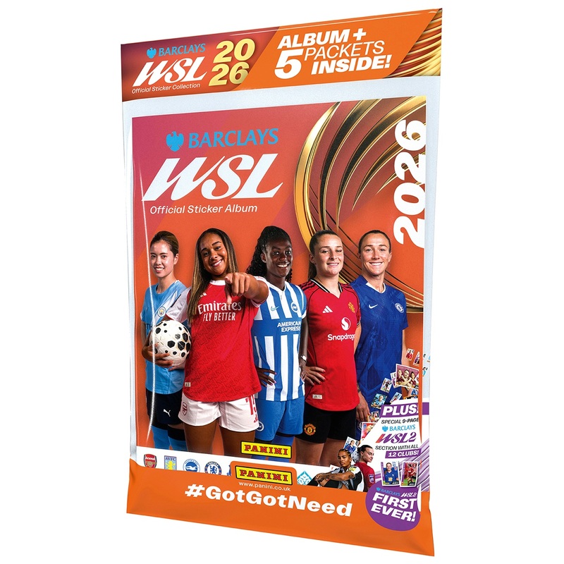 Panini Barclays WSL 2026 Official Sticker Collection Starter Pack ...