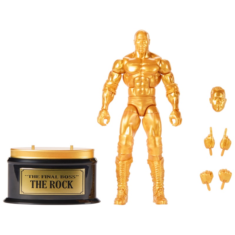 WWE Elite Collection Action Figures Series 125 The Rock Final Boss ...