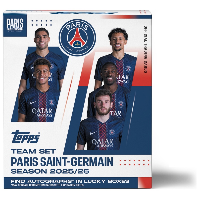 Topps - Coffret Football PSG Team Set 2025/2026 | Smyths Toys France