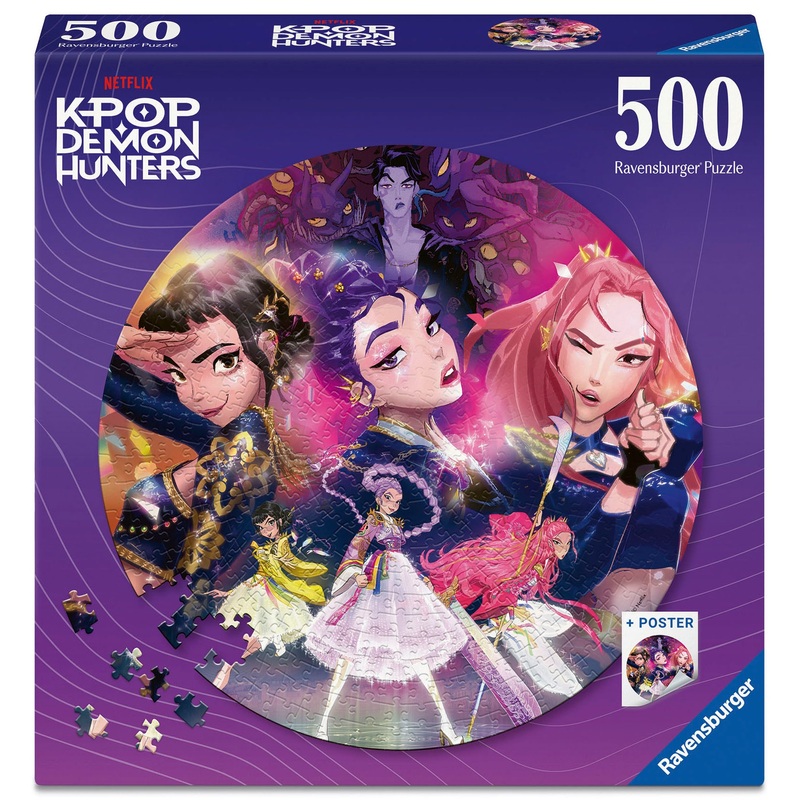 KPop Demon Hunters - Puzzle Rond 500 Pièces | Smyths Toys France