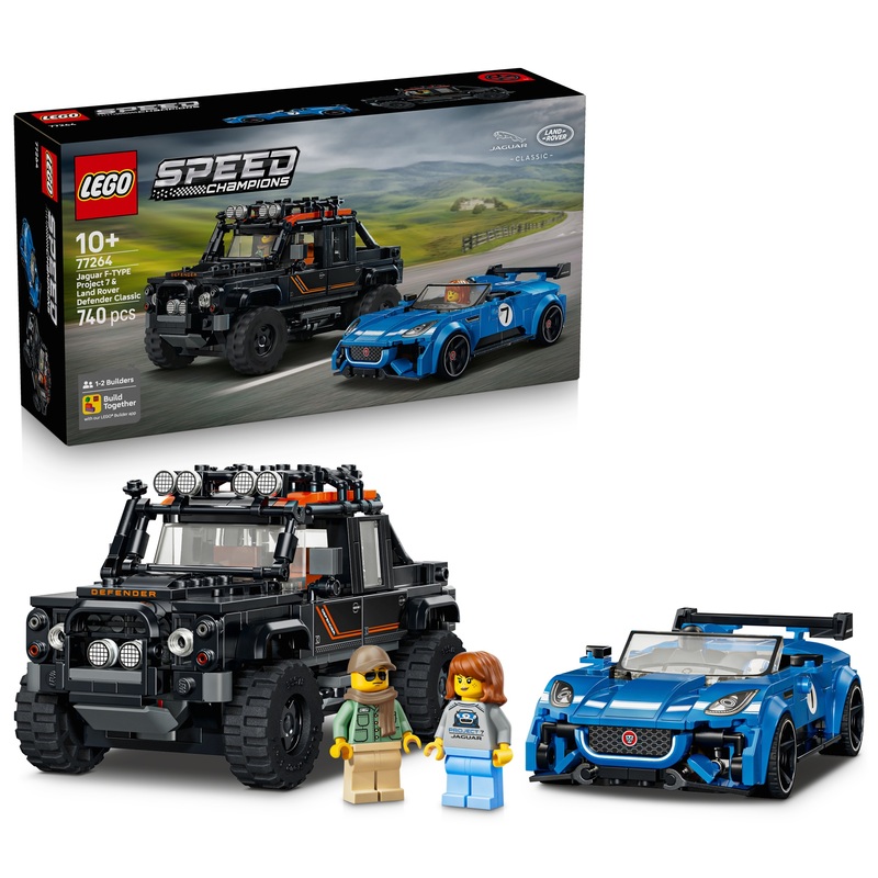 LEGO Speed Champions 77264 La Jaguar Project 7 et le Land Rover ...