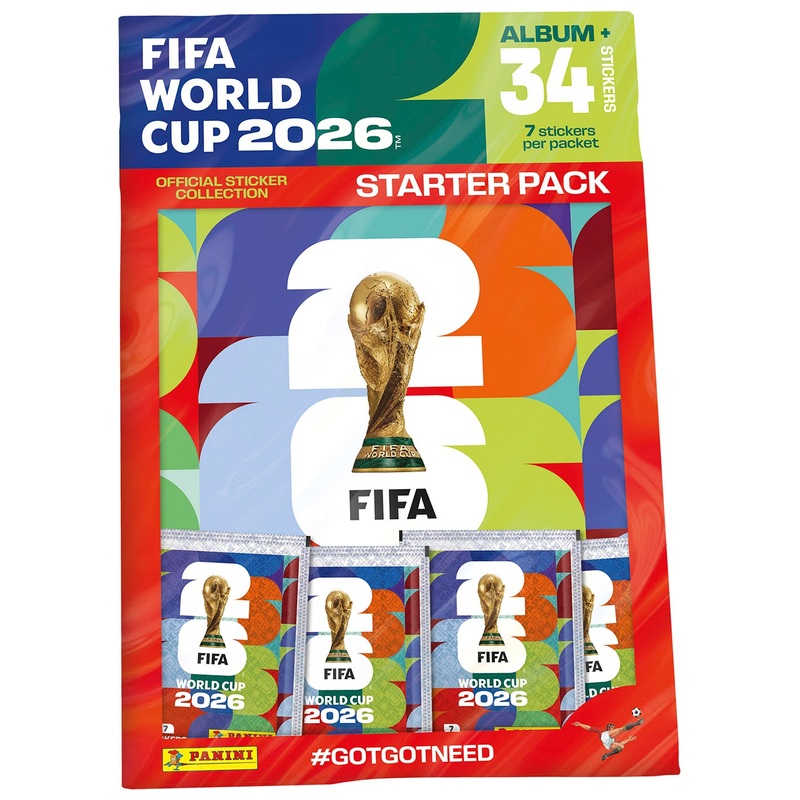 Panini FIFA World Cup 2026 Official Sticker Collection Starter Pack ...