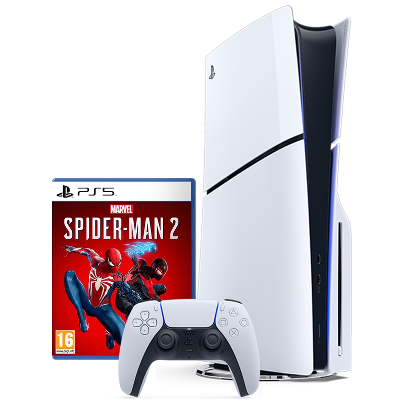 PlayStation 5 Slim Disc Console & Marvel's Spider-Man 2 Bundle | Smyths ...