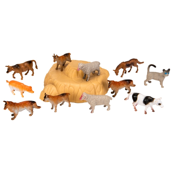Country Farm Animal Figures with Accessories 60 Piece Set | Smyths Toys UK