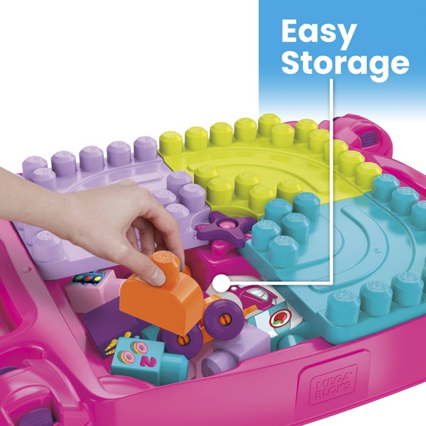 MEGA Bloks Building Blocks Build 'N Learn Table Pink and Purple ...