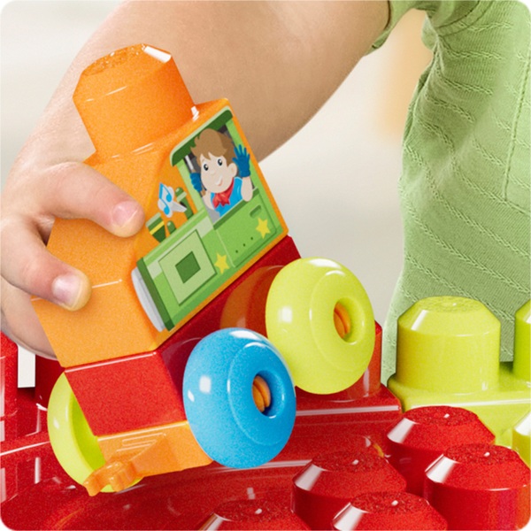 MEGA Bloks Building Blocks Build 'N Learn Table Blue and Red | Smyths ...