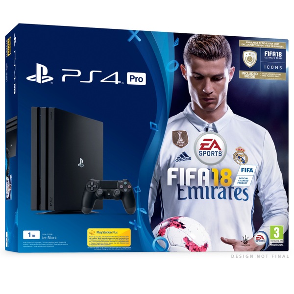 PlayStation 4 Pro 1TB FIFA 18 Bundle - FIFA 18 PlayStation 4 Console ...