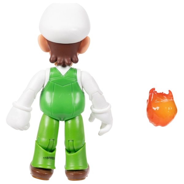 Nintendo Super Mario Action Figure Fire Luigi with Fireball 10cm ...