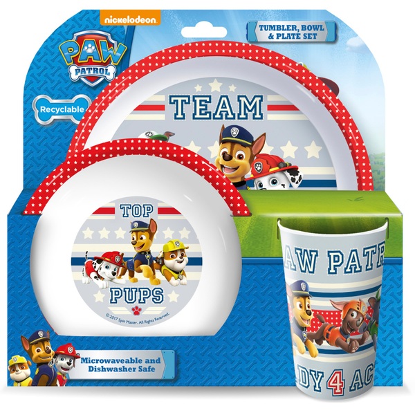 PAW Patrol Dinner Set | Paw Patrol | Smyths Toys Ireland