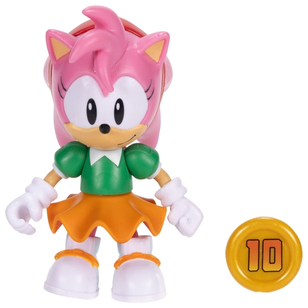 Sonic the Hedgehog Action Figure Amy with Super Ring 10cm | Smyths Toys ...