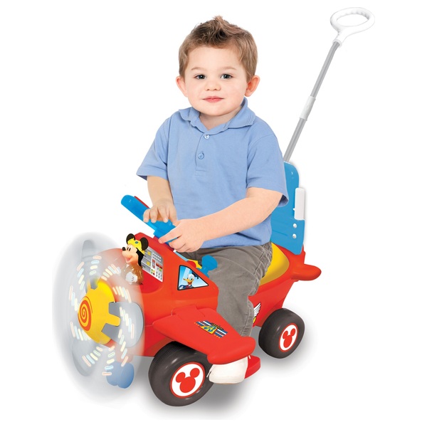 4-in-1 Mickey Mouse Activity Plane Ride On | Smyths Toys Ireland
