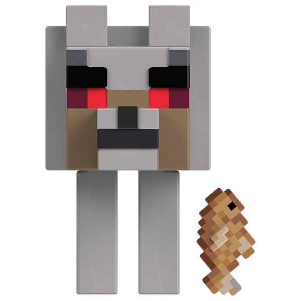 Minecraft 8cm Hostile Wolf Figure Build-A-Portal Set | Smyths Toys UK
