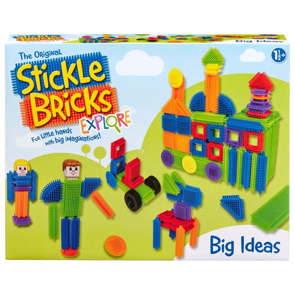 Stickle Bricks Building Blocks Big Ideas Set 125 Pieces | Smyths Toys UK