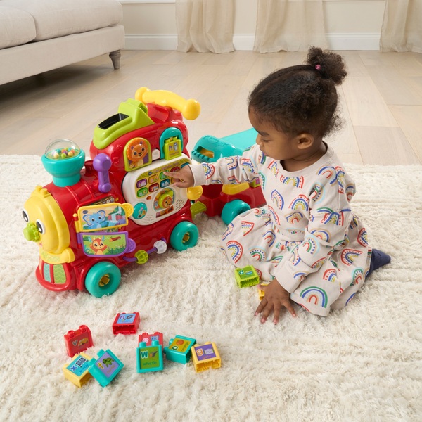 VTech Baby 4-in-1 Alphabet Train Ride On Red | Smyths Toys UK