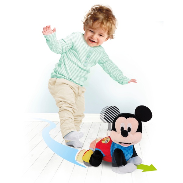 Clementoni Disney Baby Mickey Crawl With Me Plush Toy | Smyths Toys Ireland