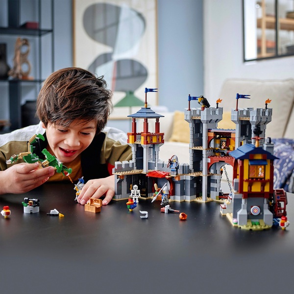 Lego 31120 Creator 3in1 Medieval Castle And Dragon Toy Set Smyths Toys Uk