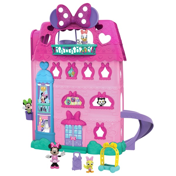 Disney Junior Playset Minnie Mouse Doll House Bow-Tel Hotel | Smyths ...