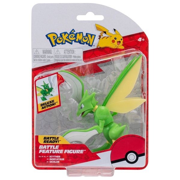 Pokémon Battle Figure Feature Deluxe Action Scyther 11cm | Smyths Toys ...