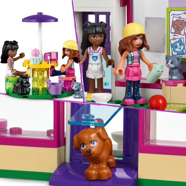 LEGO 41699 Friends Pet Adoption Café Animal Rescue Set | Smyths Toys UK