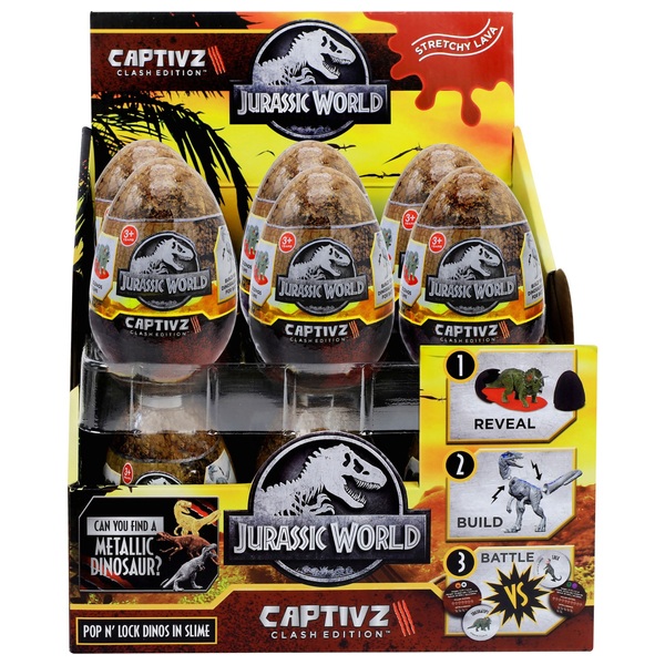 Jurassic World Captivz Clash Edition Slime Egg Assortment Smyths Toys Uk