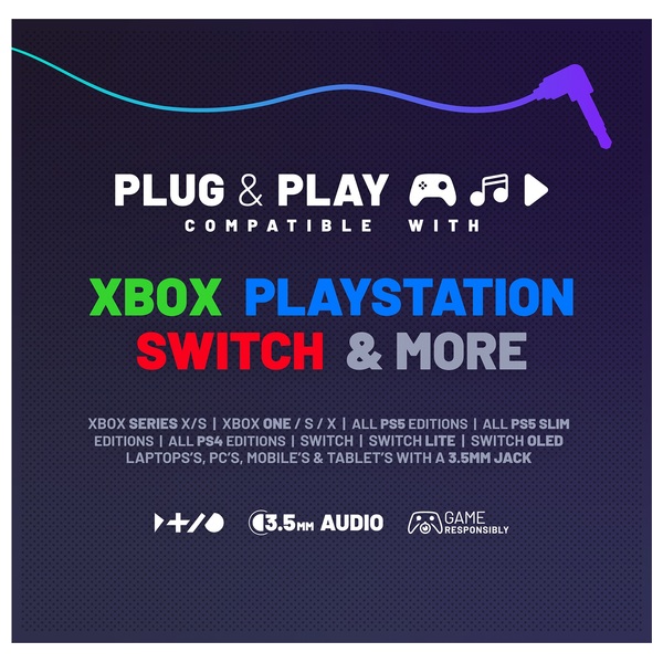 Stealth C6-100 Multi-Format Gaming Headset - Neon Blue & Red | Smyths ...