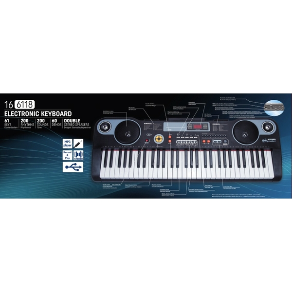 61 key Full Sized Digital Keyboard | Smyths Toys UK